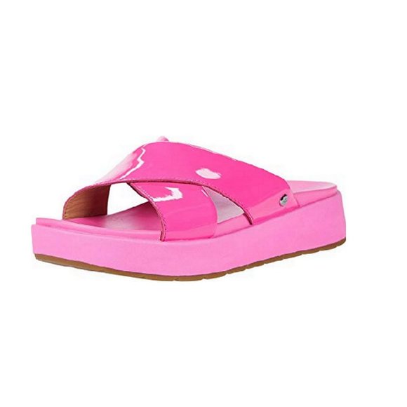 UGG | Shoes | Ugg Emily Hot Pink Slide Sandals | Poshmark
